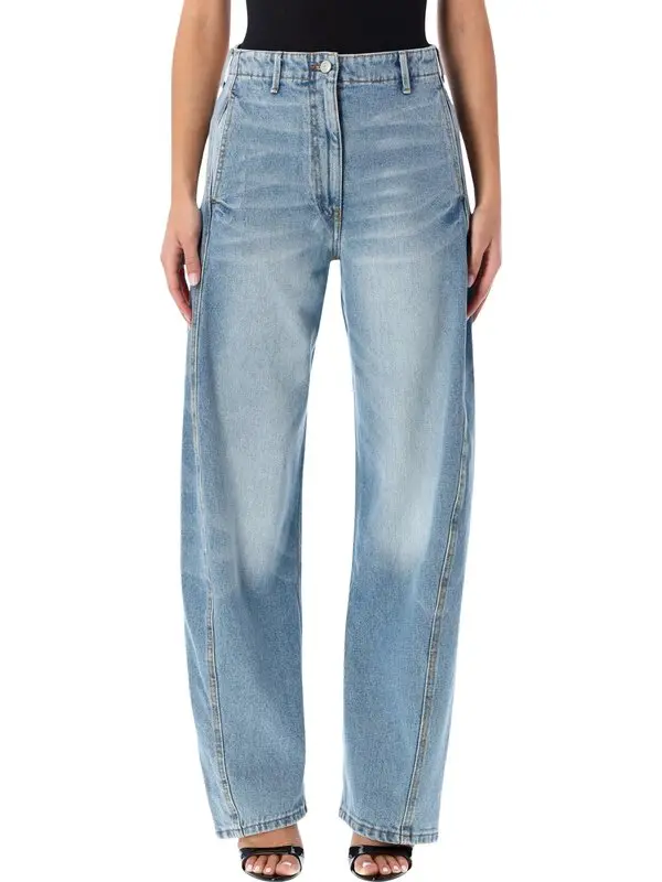 Magda Butrym Relaxed Fit Mid-waist Jeans - Blue