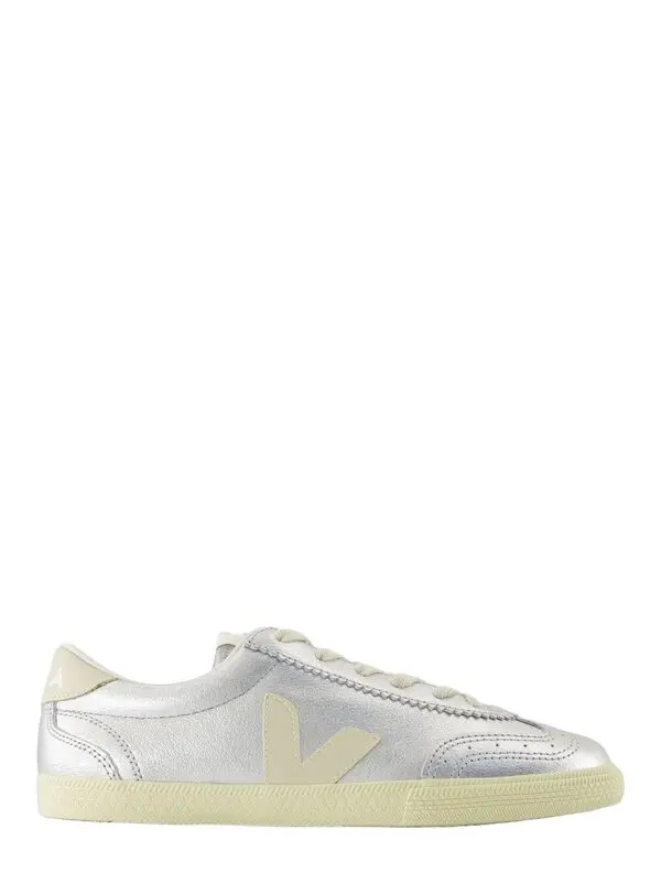 VEJA Volley Leather Sneakers - Silver