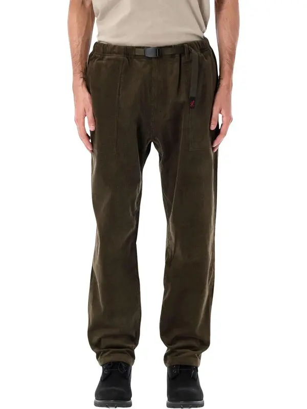 Gramicci Corduroy Loose Tapered Ridge Pants - Green