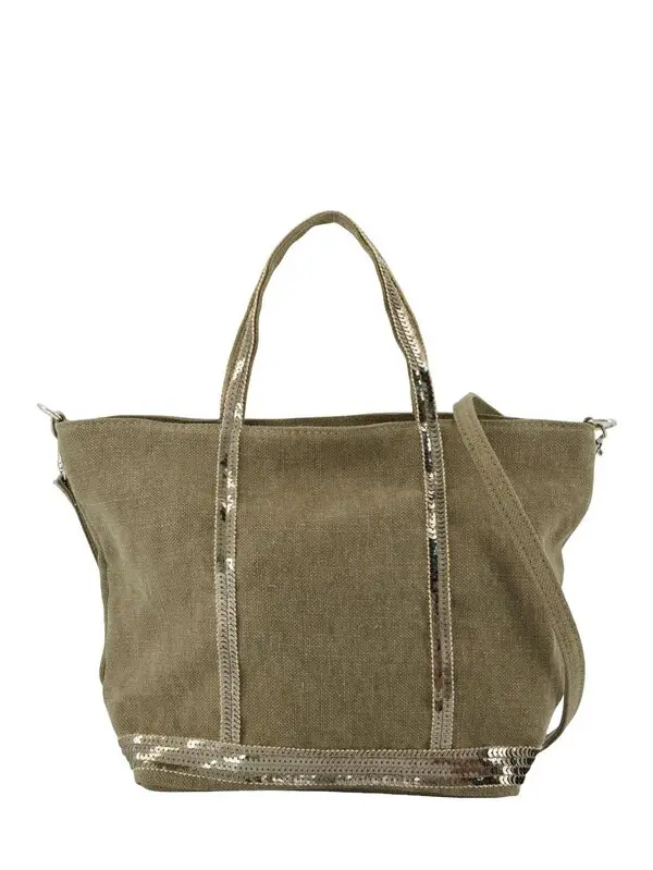 Vanessa Bruno Linen Shopper Bag - Khaki