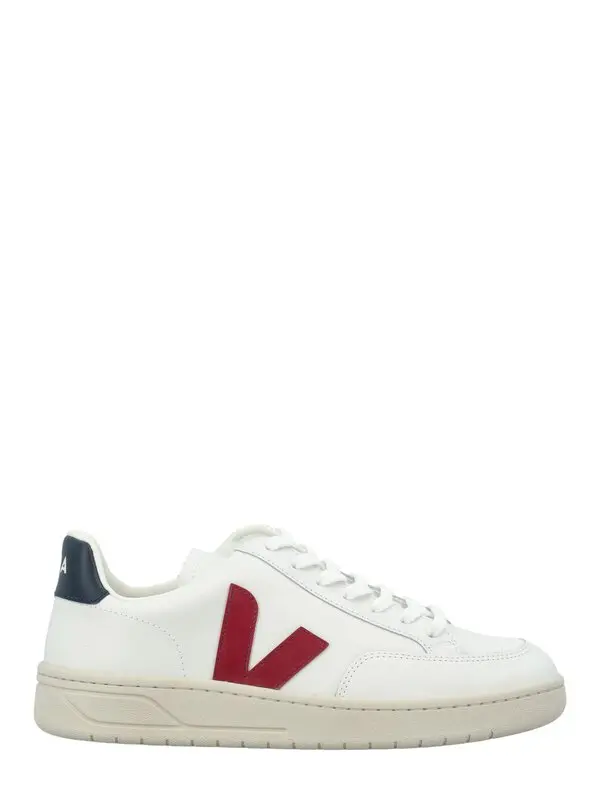 VEJA V-12 Leather Sneakers - Extra-white_marsala_nautico