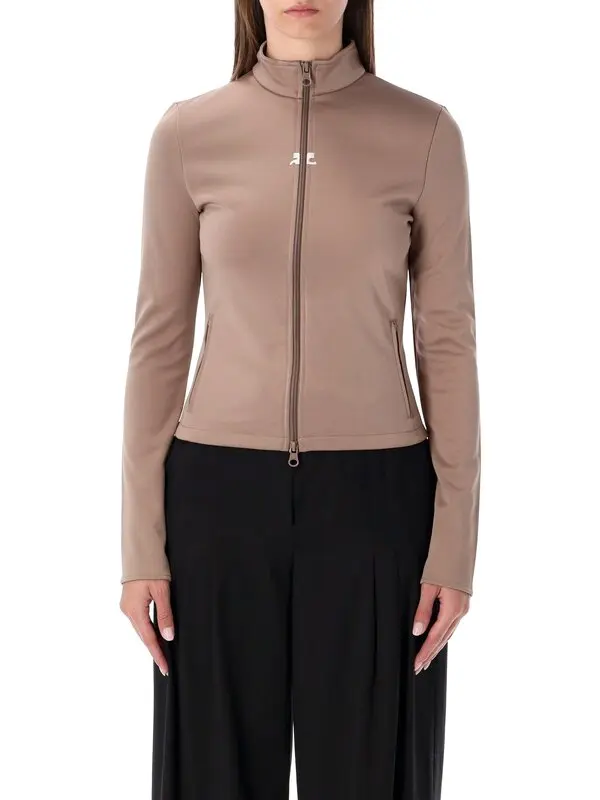 COURREGES Slim Fit Jacket - Mocha