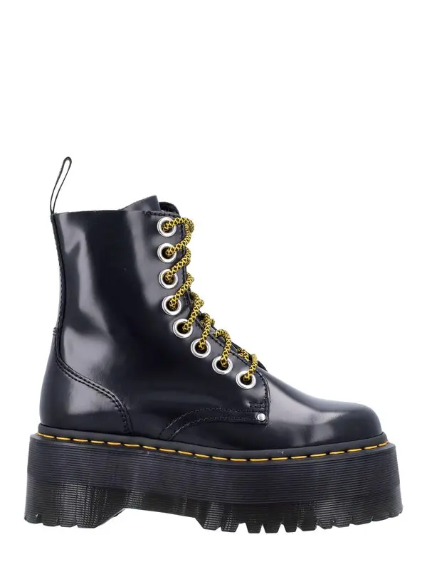 Dr. Martens Jadon Max Leather Platform Boots - Black