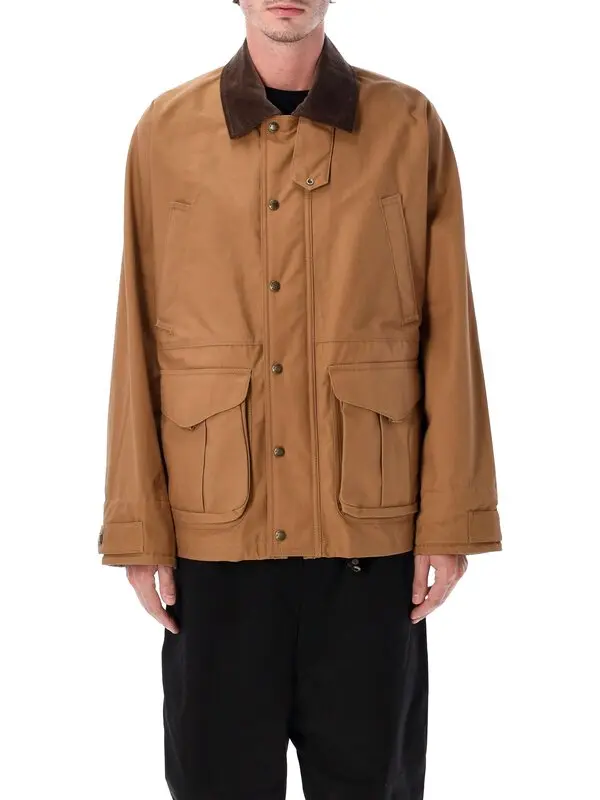 Junya Watanabe Workwear-inspired Jacket With Contrasting Fabrics - Beige Red
