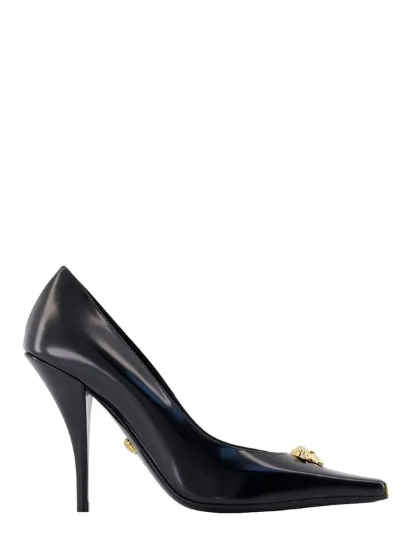 Versace T.105 Leather Pumps - Black