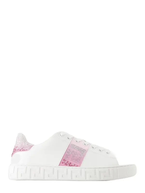 Versace Free Bio Silk Sneakers - White