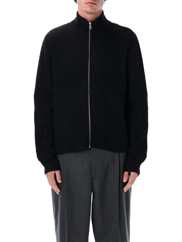 BERNER KUHL Drained Full Zip Cardigan - Black