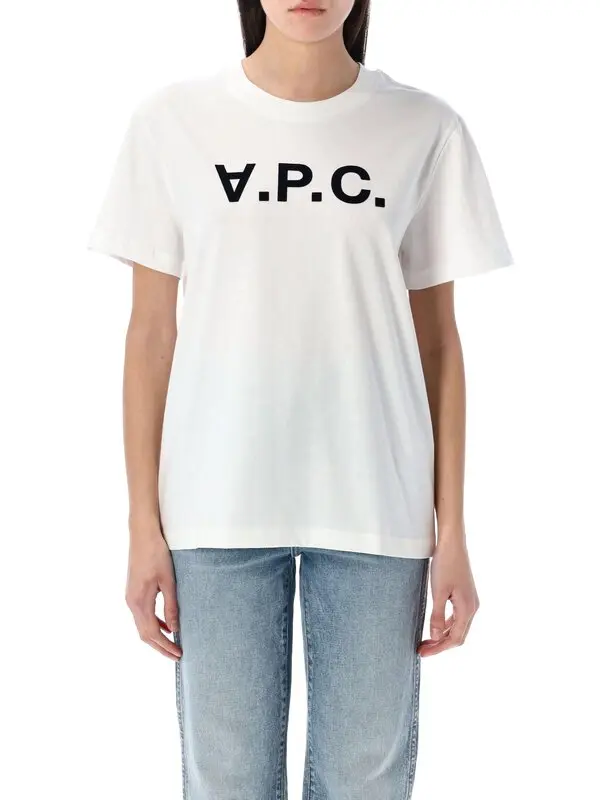 A.p.c. T-shirt - White/dark Navy