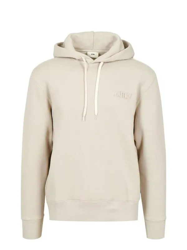 AUTRY Hooded Cotton Sweatshirt - Natural