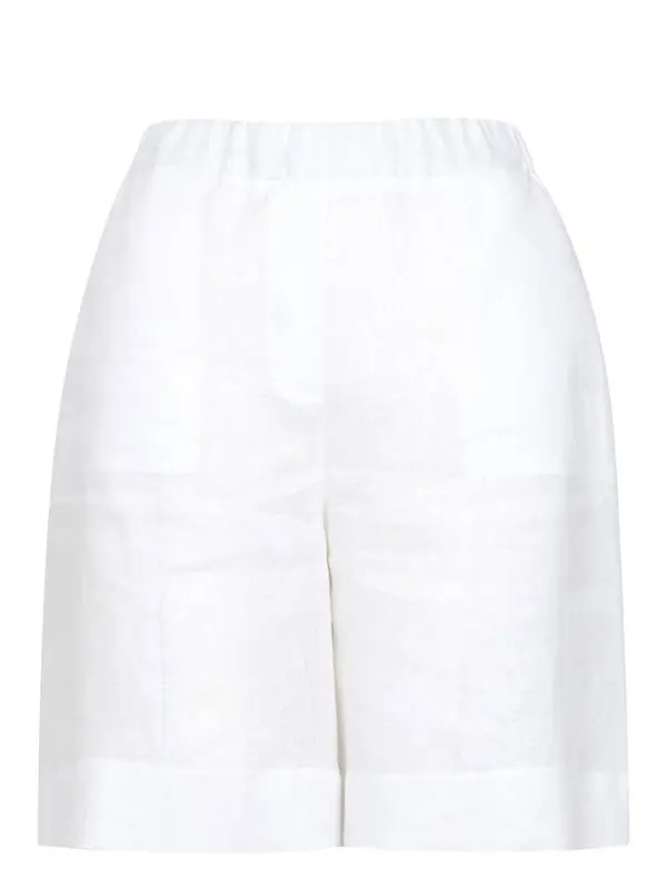 GRAN SASSO Linen Shorts - White