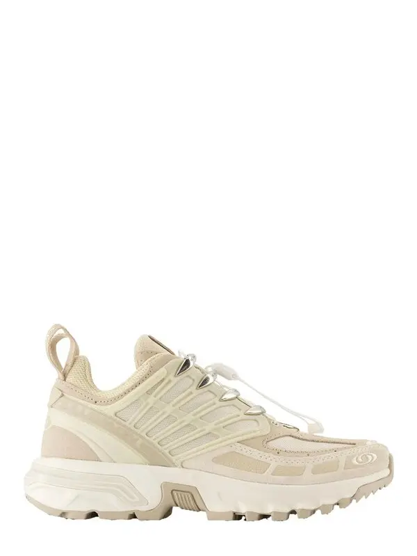 SALOMON Acs Pro Ltr Leather Sneakers - Beige