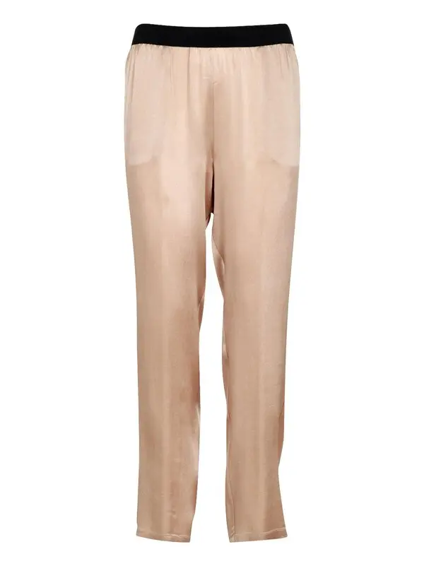 SEMICOUTURE Straight Leg Trousers - Kaki