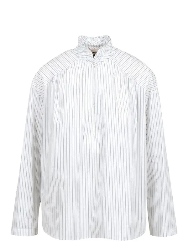 SEMICOUTURE Striped Poplin Shirt - White