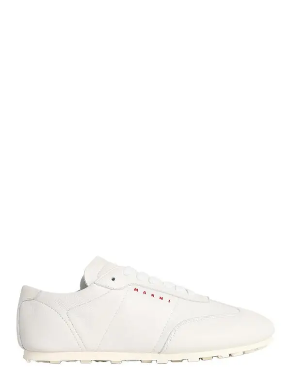 Marni Leather Sneakers - White