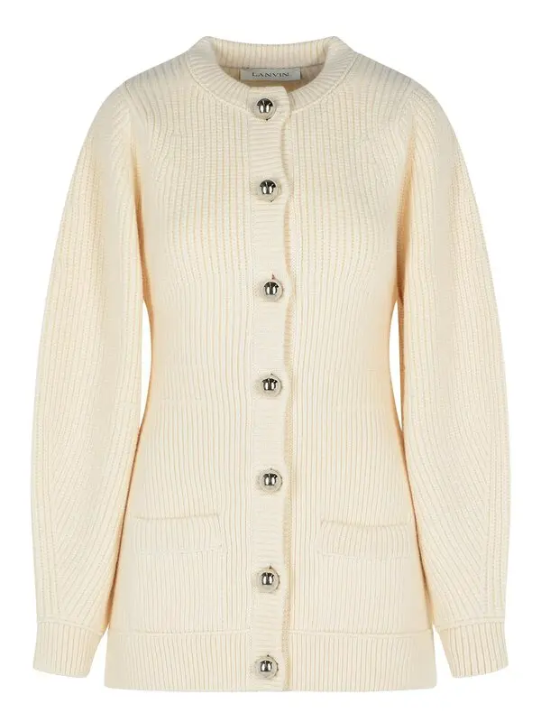 LANVIN Wool Cardigan - Ivory