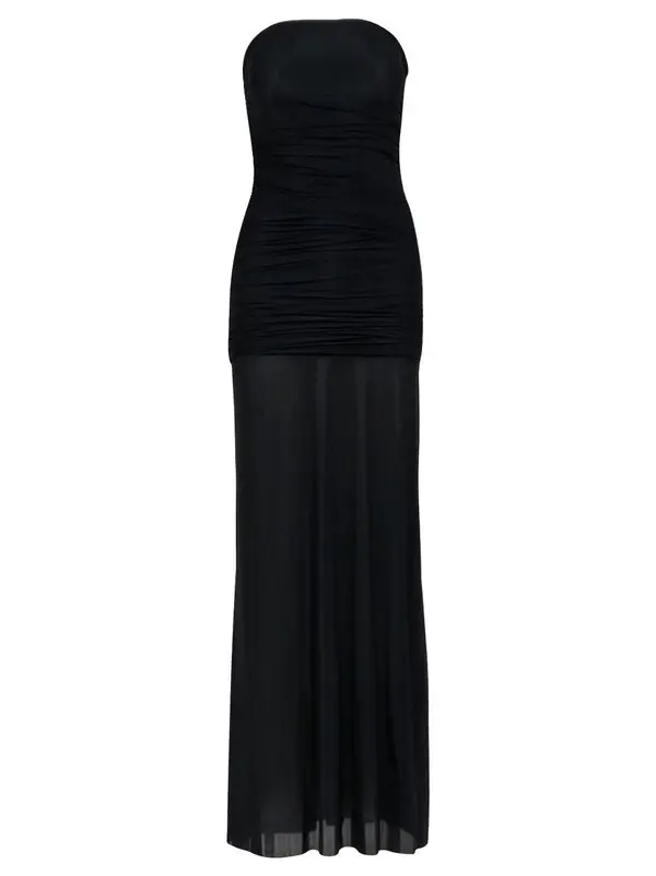 ANIYE BY Long Draped Dress - Black