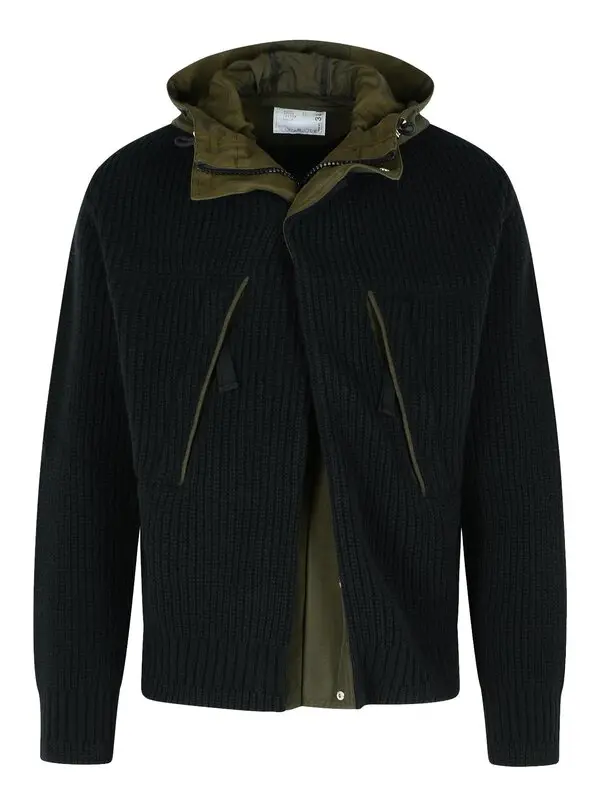 Sacai Wool Blend Jacket - Black