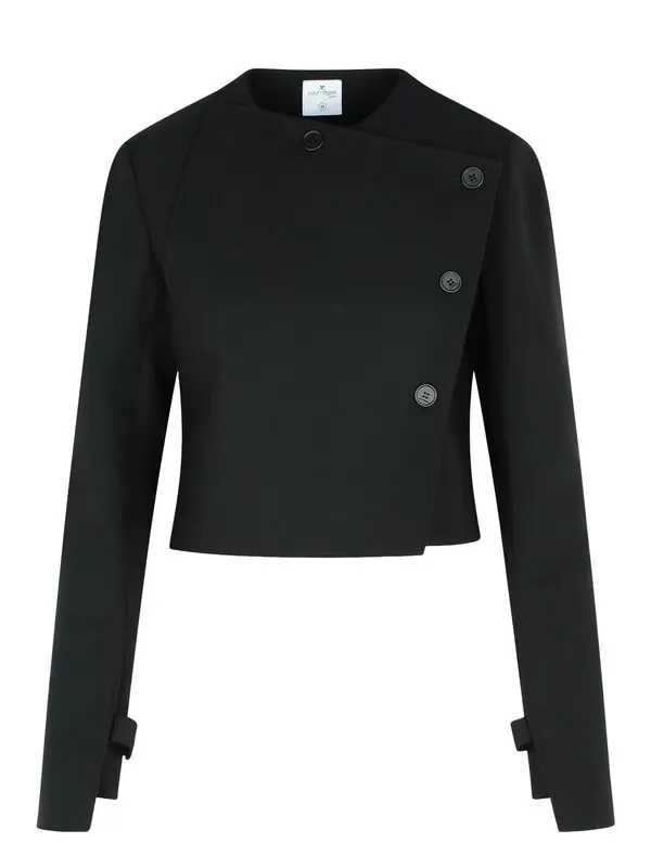 COURREGES Oblique Wool-blend Jacket - Black