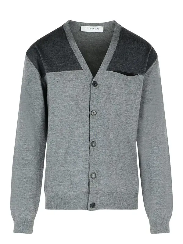LANVIN Wool Cardigan - Grey
