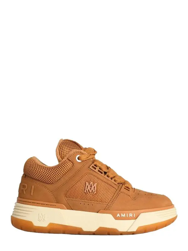 Amiri Wheat Leather Blend Sneakers - Brown