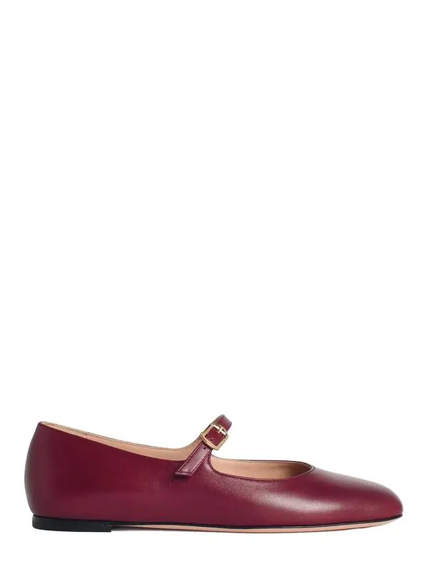 Bally Belkys Leather Ballet Flats - Bordeaux