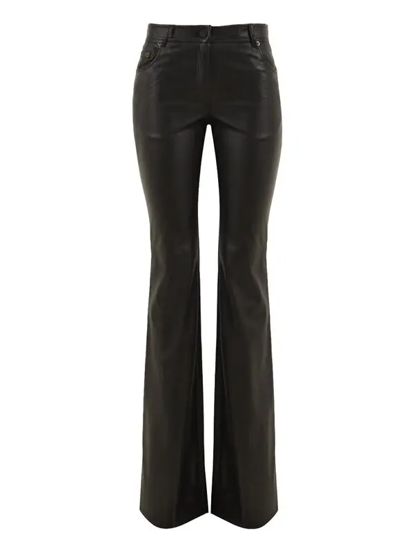 ANIYE BY Coated Flared Trousers - Black