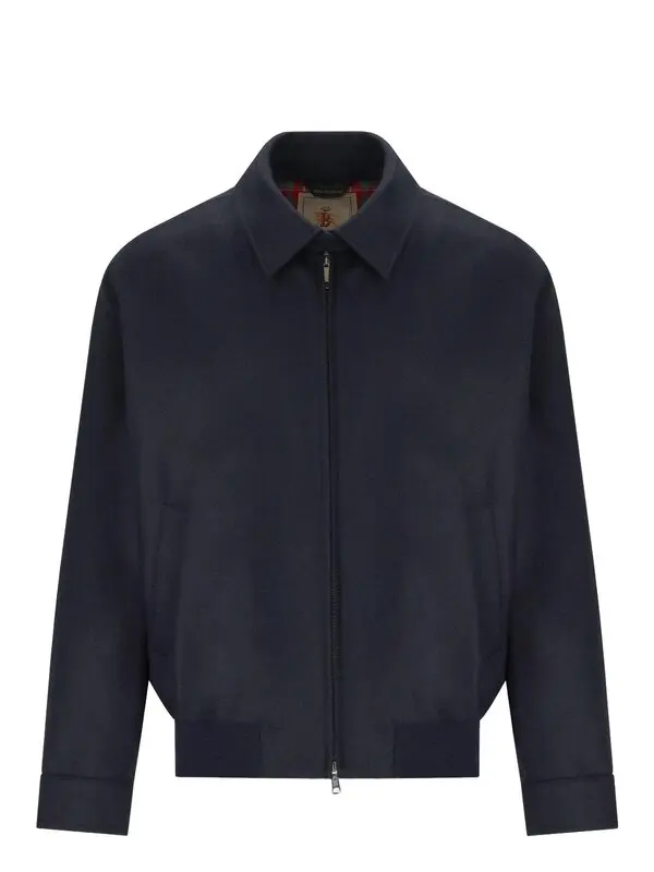 BARACUTA G18 Melton Jacket - Blue