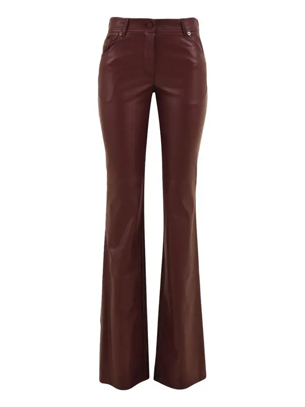 ANIYE BY Coated Flared Trousers - Purple
