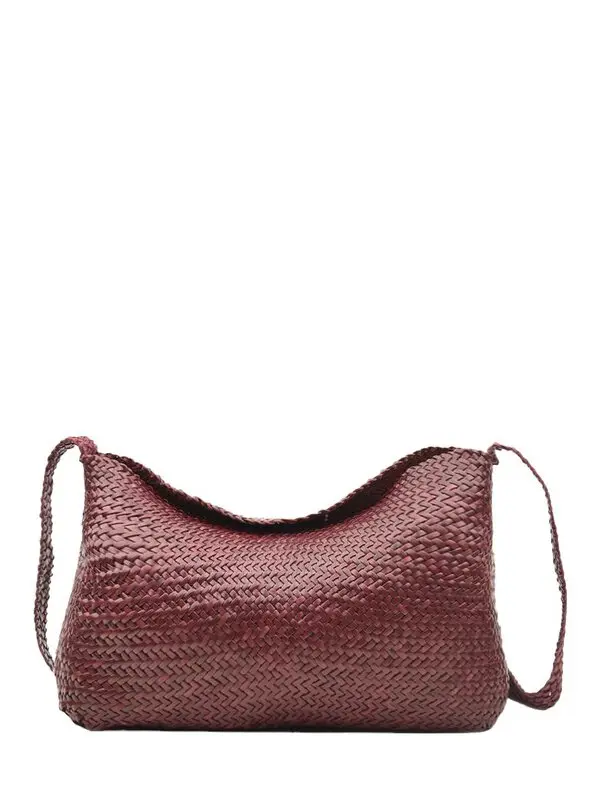 Dragon Diffusion Woven Shoulder Bag - Bordo