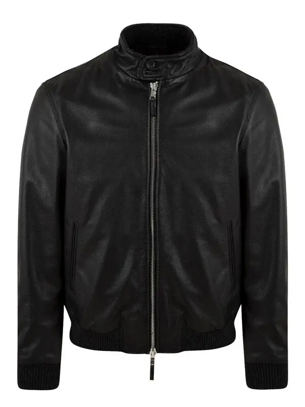 THE JACK LEATHERS Printed Jacket - Black