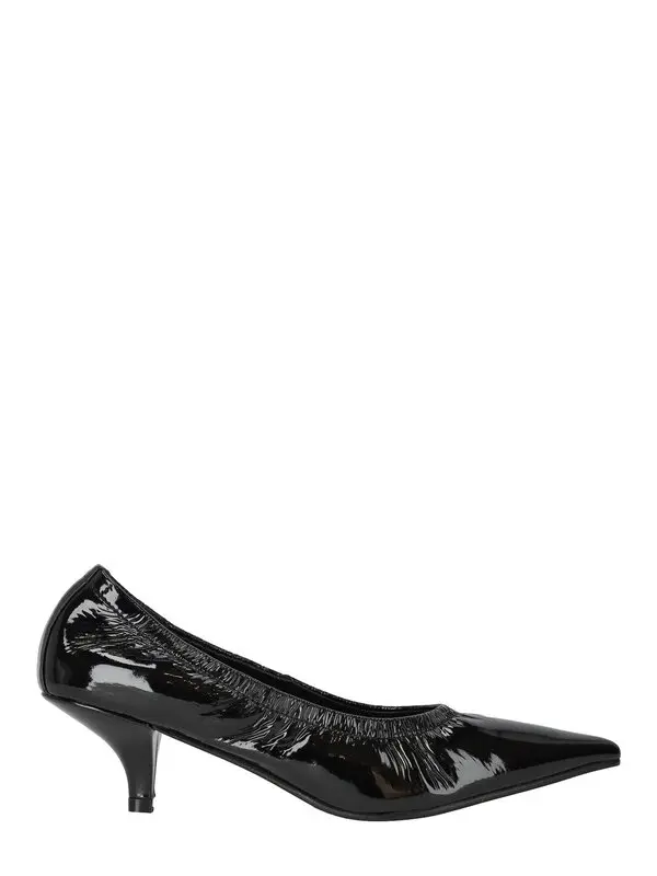 STRATEGIA Patent Leather Pointed Toe Pumps - Black