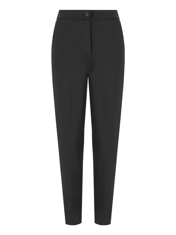 MM MAX MARA Gerona Cigarette Trousers - Black