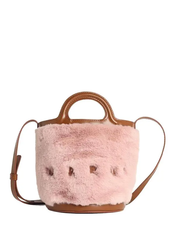 Marni Tropicalia Two-tone Leather Blend Bag - Pink