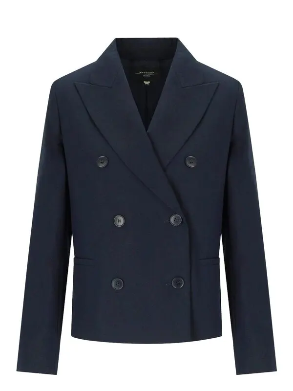 Max Mara Tappeto Double-breasted Blazer - Blue