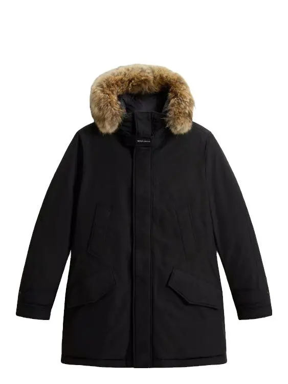 Woolrich Polar Parka With Fur Trim - Black