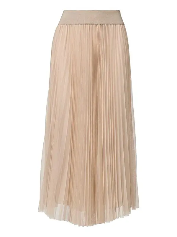 Fabiana Filippi Tulle Pleated Skirt - Acero