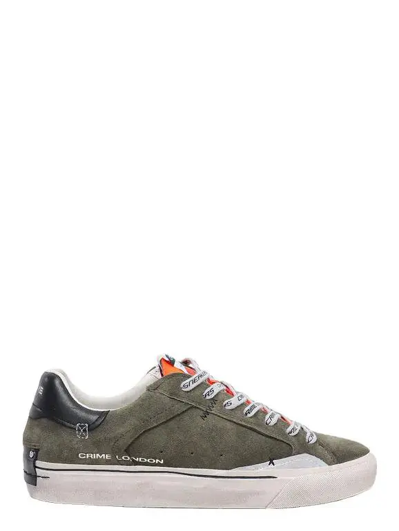 CRIME LONDON Distressed Sneakers - Green
