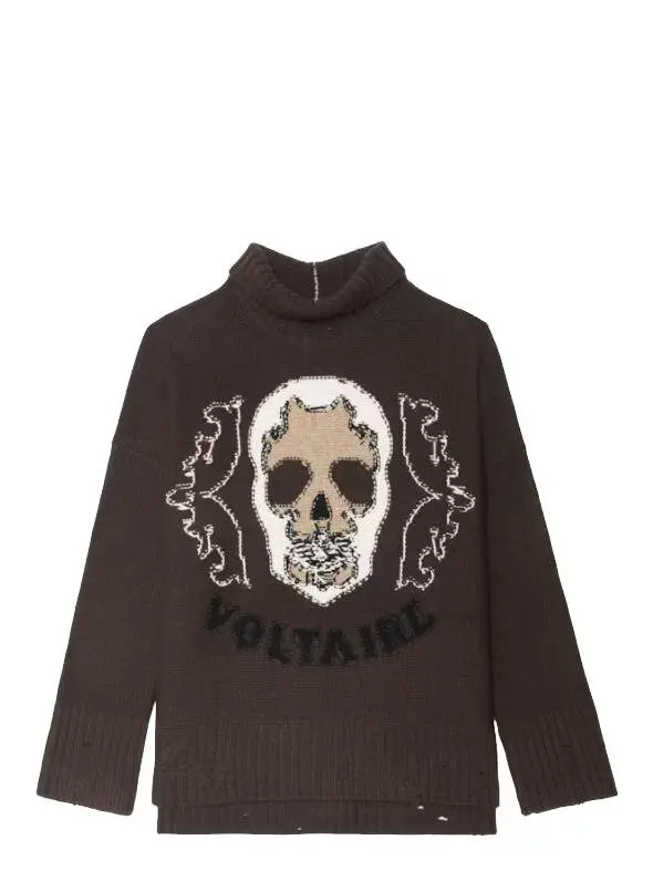 Zadig&Voltaire Bleeza High Neck Sweater - Cioccolato