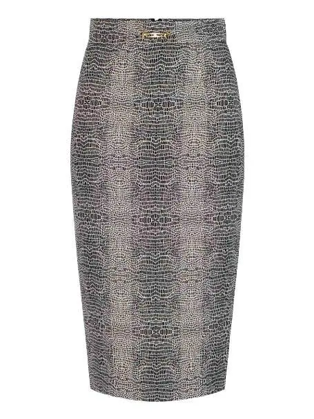 Elisabetta Franchi Printed Skirt - Black
