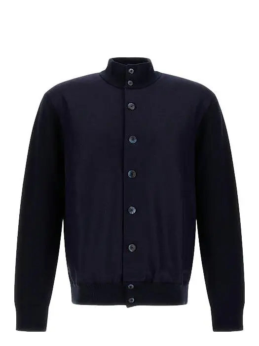 Herno Knit Cardigan - Blue