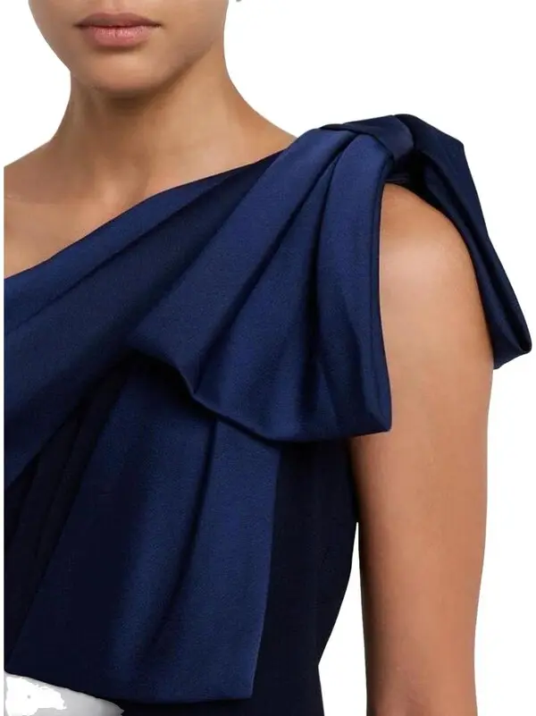SACHIN BABI Estrella Draped One-shoulder Column Gown - Midnight