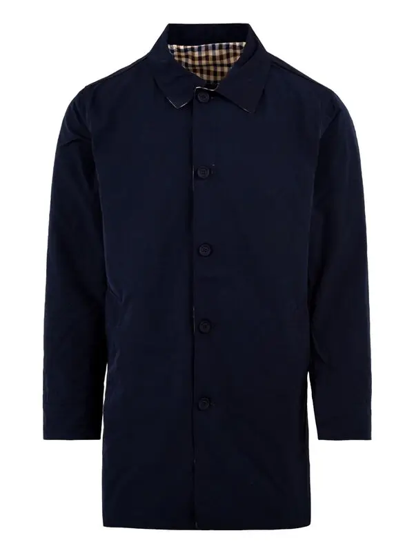 Aquascutum Active Iconic Reversible Trench Jacket - Blue
