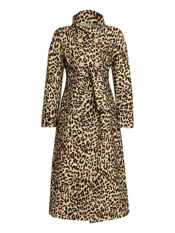Valentino Garavani Leopard-print Wool Double-breasted Long Coat - An2 Animal
