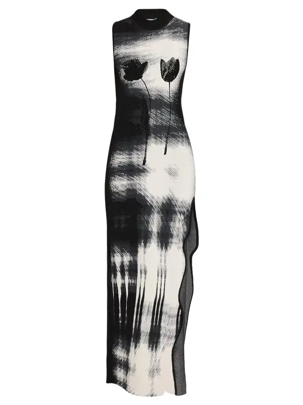 Ph5 Yuki Uv Reactive Wavy Asymmetric Dress - Lurex