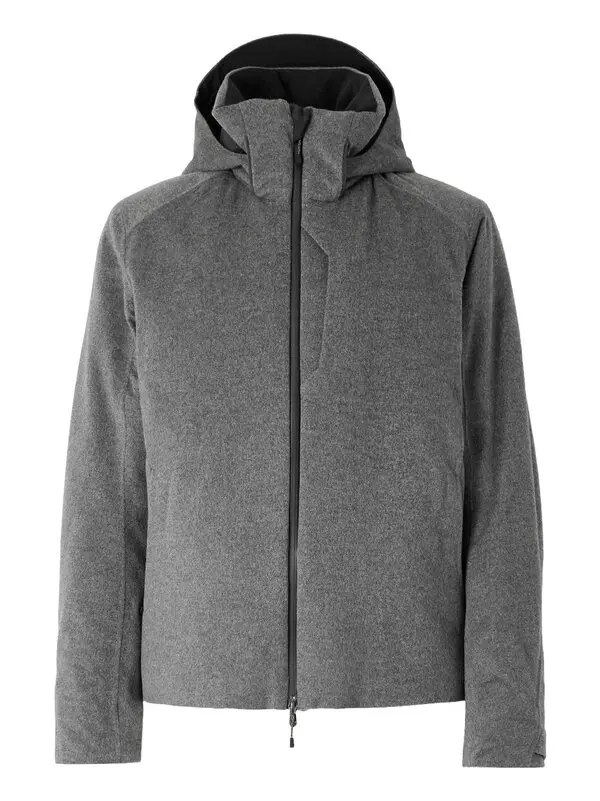 Sease Balma 2.0 Padded Coated Cashmere Hooded Jacket - Gray