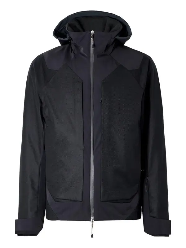 Sease Virgin Wool And Cashmere-blend Twill Hooded Ski Jacket - Black