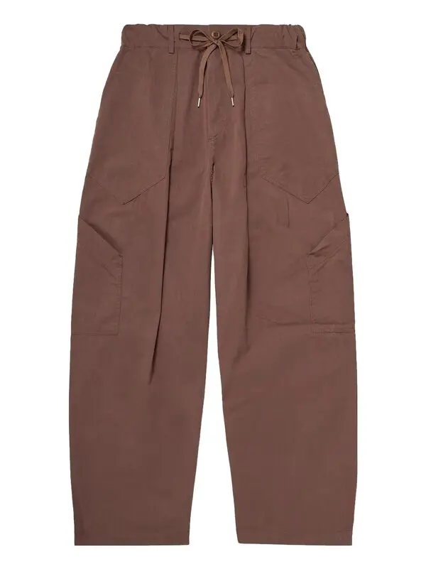 FRIZMWORKS Fold Fatigue Tapered Cargo Trousers - Brown