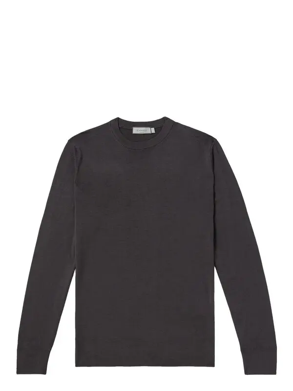 Canali Wool Sweater - Brown