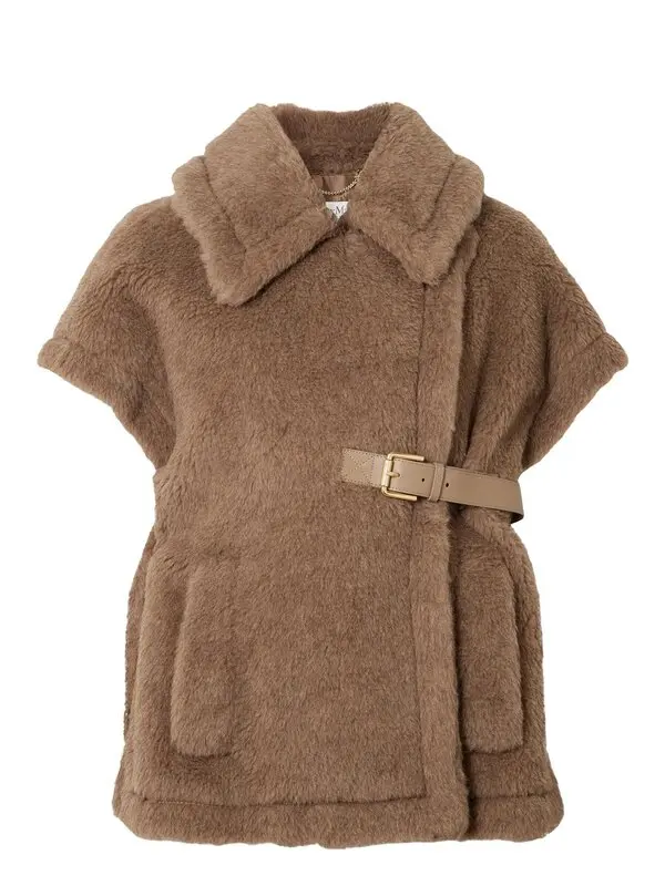 Max Mara Double-breasted Alpaca-blend Jacket - Brown