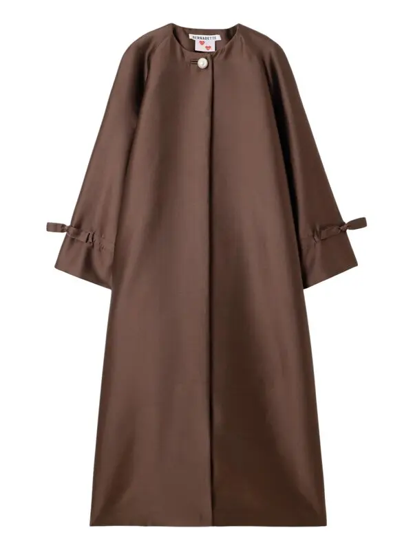 Bernadette David Satin-twill Coat - Brown